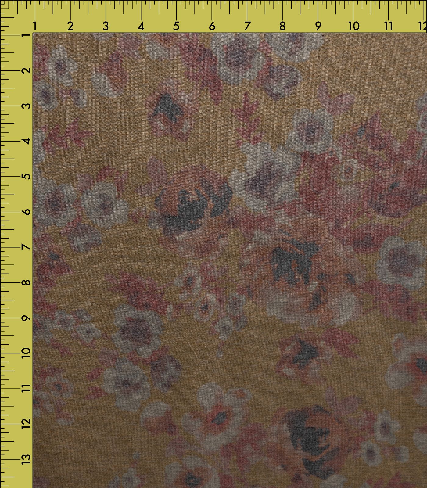 Heathered Mustard/Rust/Grey Floral French Terry – Olga's Closet