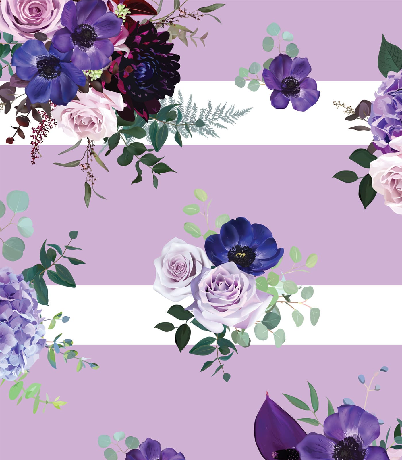 Light Mauve/White Floral Exclusive Print – Olga's Closet